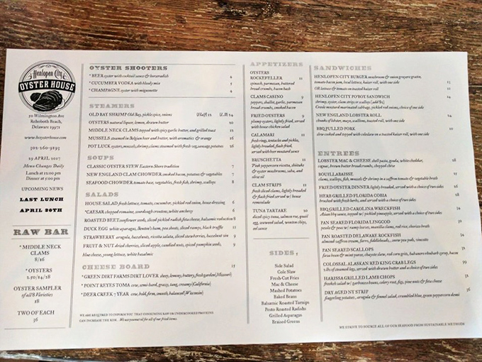 This menu isn't just a list of dishes&mdash;it's a maritime treasure map leading straight to delicious adventures.