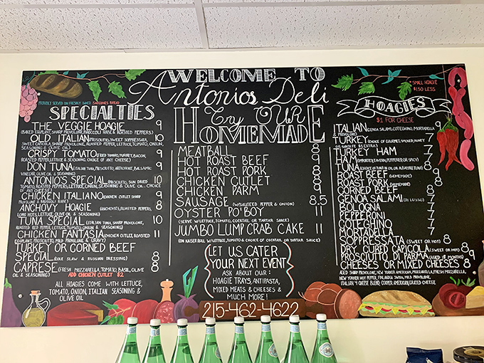 The chalkboard menu reads like poetry to hungry Philadelphians&mdash;a sonnet of Italian cold cuts and homemade specialties that's stood the test of time.