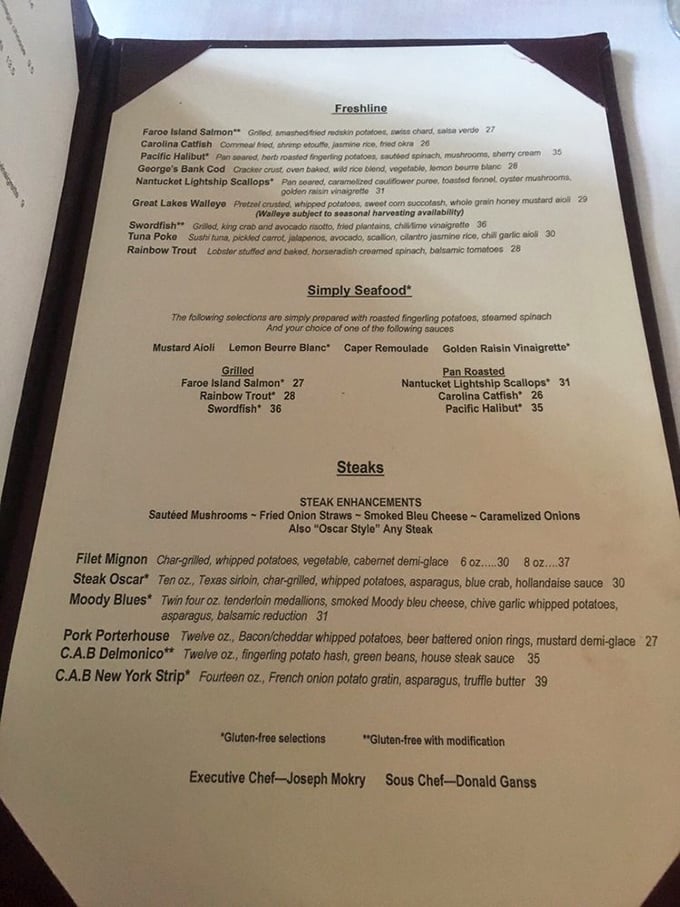 A menu that reads like a love letter to the ocean &ndash; where decisions become delightfully difficult and every option promises a culinary adventure.