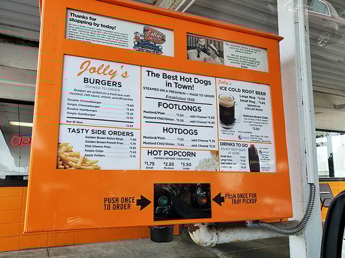 This menu board doesn't need fancy fonts or trendy ingredients to make your mouth water. Simplicity speaks volumes when the food is this good.