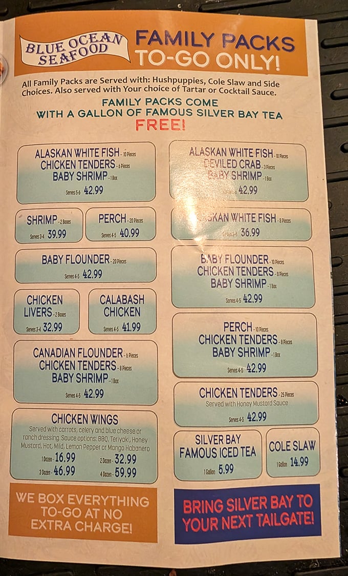 Family packs that feed a crowd and come with free tea? It's like they read the mind of every Southern family reunion planner ever.