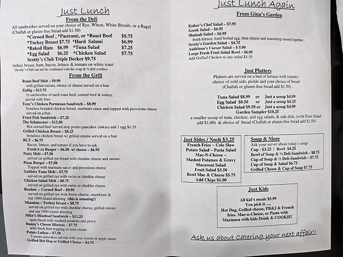 This menu reads like a love letter to comfort food classics. No molecular gastronomy here, just honest dishes that make your stomach smile.