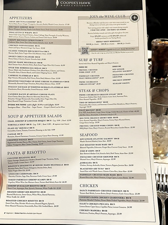 The menu reads like a love letter to food and wine pairings. Each dish comes with its own "bin number" &ndash; like matchmaking for your taste buds.