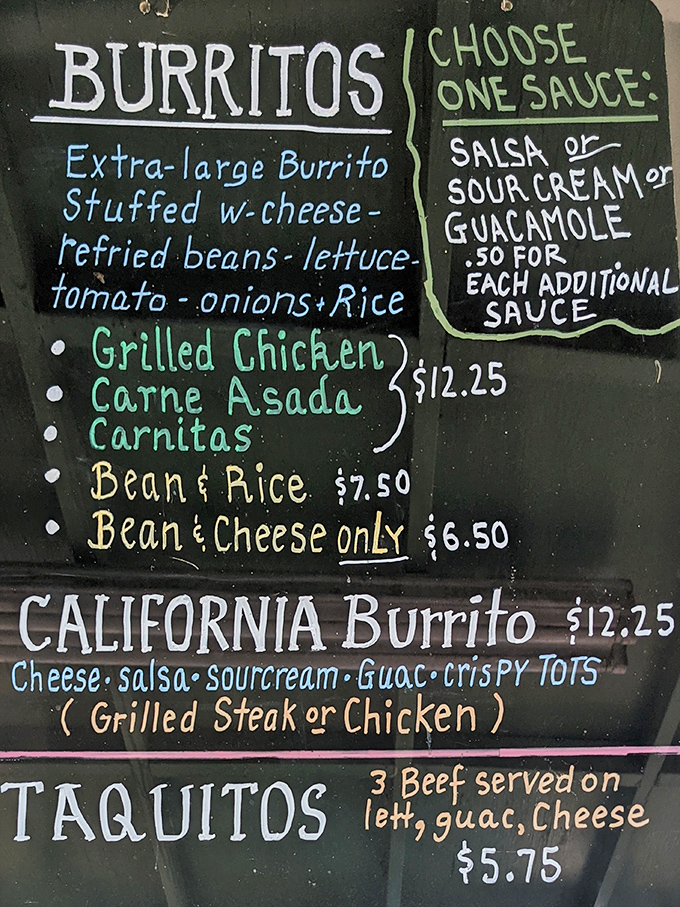 This isn't just a menu&mdash;it's a roadmap to happiness. Each line represents a different path to culinary satisfaction.