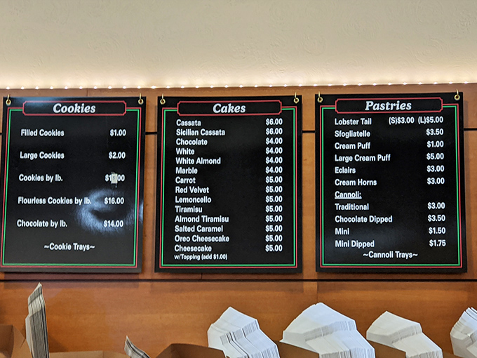 The menu board reads like poetry to dessert lovers&mdash;a greatest hits album of Italian pastry classics that would make Dean Martin break into song.