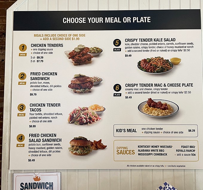 The menu board that launched a thousand cravings. Six perfect options when one perfect chicken is all you need.