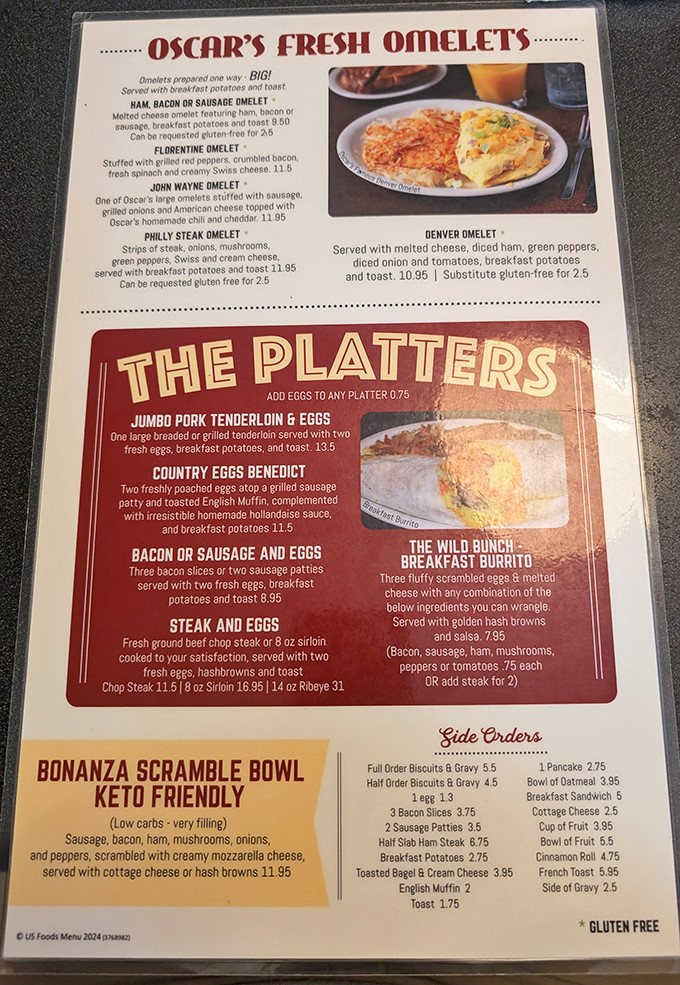 The menu reads like a love letter to breakfast classics. That John Wayne Omelet isn't just named after a legend&mdash;it's aiming to become one.