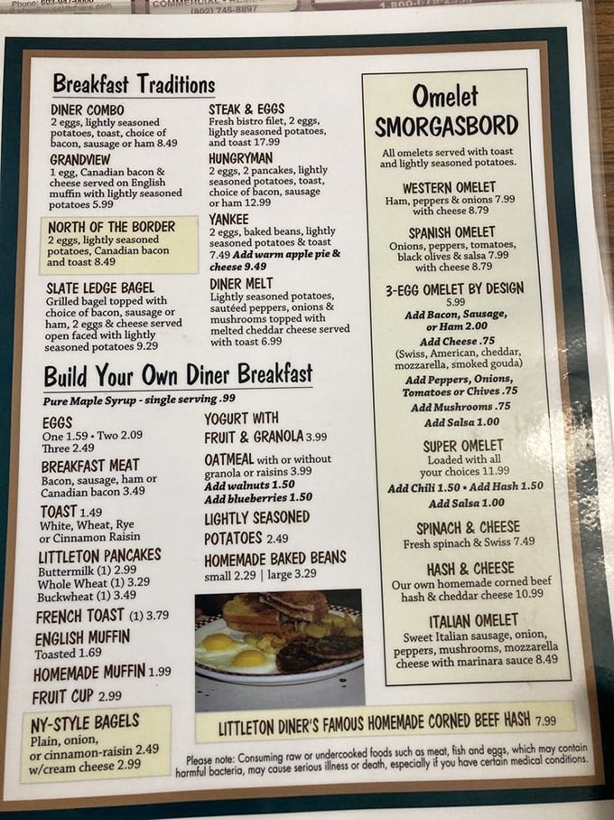 A menu that doesn't need fancy fonts or pretentious descriptions&mdash;just honest food that makes decision-making the hardest part of your morning.