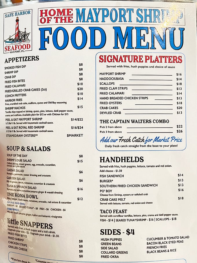 The menu reads like a love letter to the Atlantic. "Daily fresh catch straight from the boat to your plate" isn't marketing&mdash;it's their mission statement.