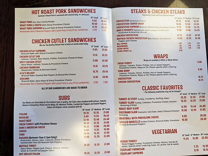 A menu that reads like poetry to the hungry&mdash;each line promising a different path to satisfaction.