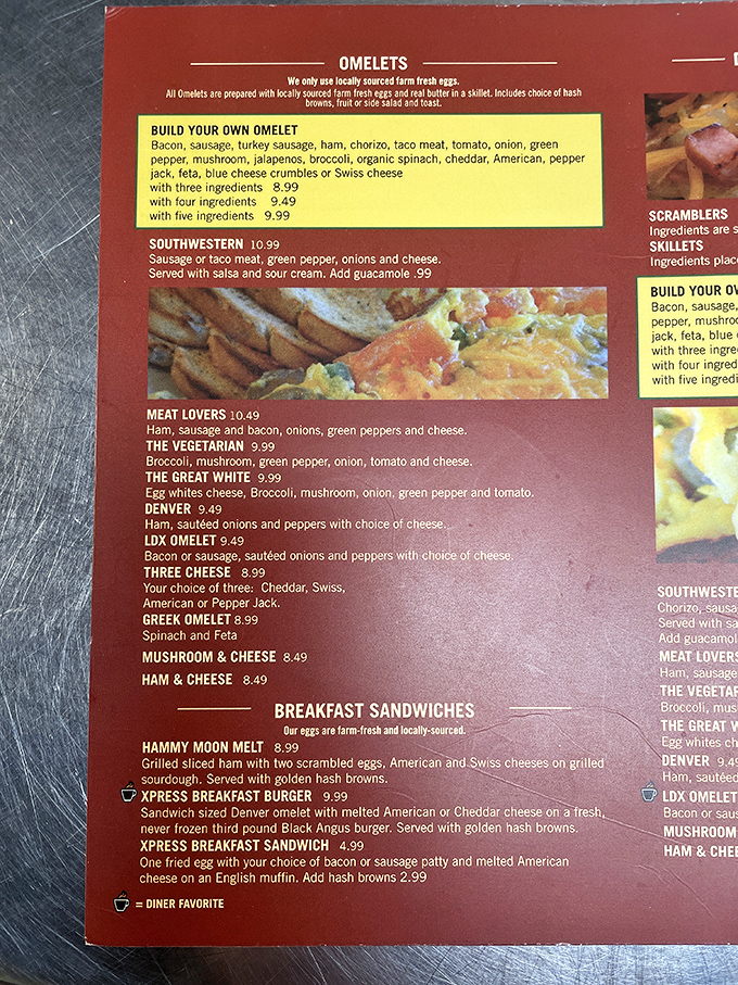 The menu reads like a love letter to breakfast enthusiasts. Each option more tempting than the last, making decisions harder than choosing lottery numbers.