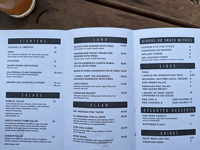 The menu reads like a love letter to the Pacific&mdash;land, ocean, and everything in between. Decision paralysis has never been so delicious.