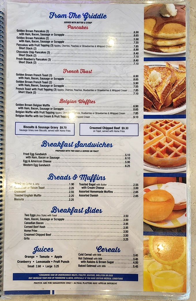 This menu is like a roadmap to breakfast nirvana&mdash;where indecision isn't frustration but rather a delightful problem to have.