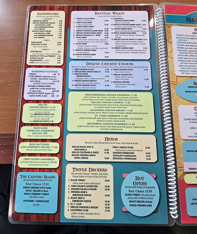 The menu &ndash; a laminated encyclopedia of comfort food possibilities that requires both strategy and restraint to navigate successfully.