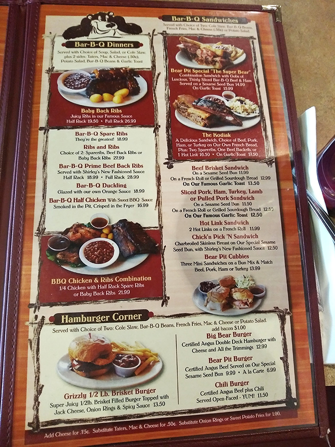 The menu reads like a carnivore's dream journal. "They're the greatest!" isn't just bold marketing&mdash;those spare ribs live up to the hype.