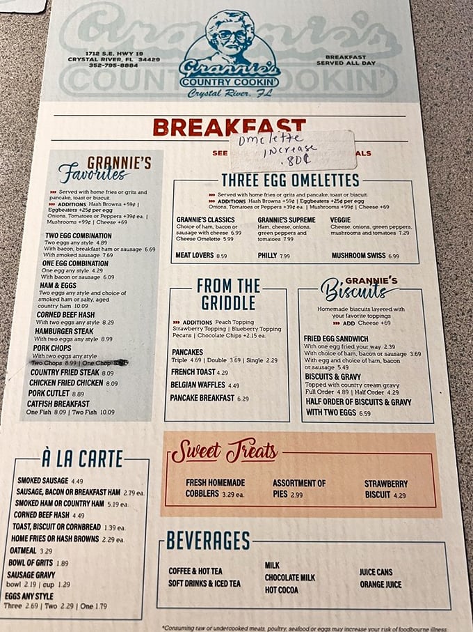 This menu isn't just a list of options&mdash;it's a roadmap to happiness. Breakfast served all day might be humanity's greatest achievement.