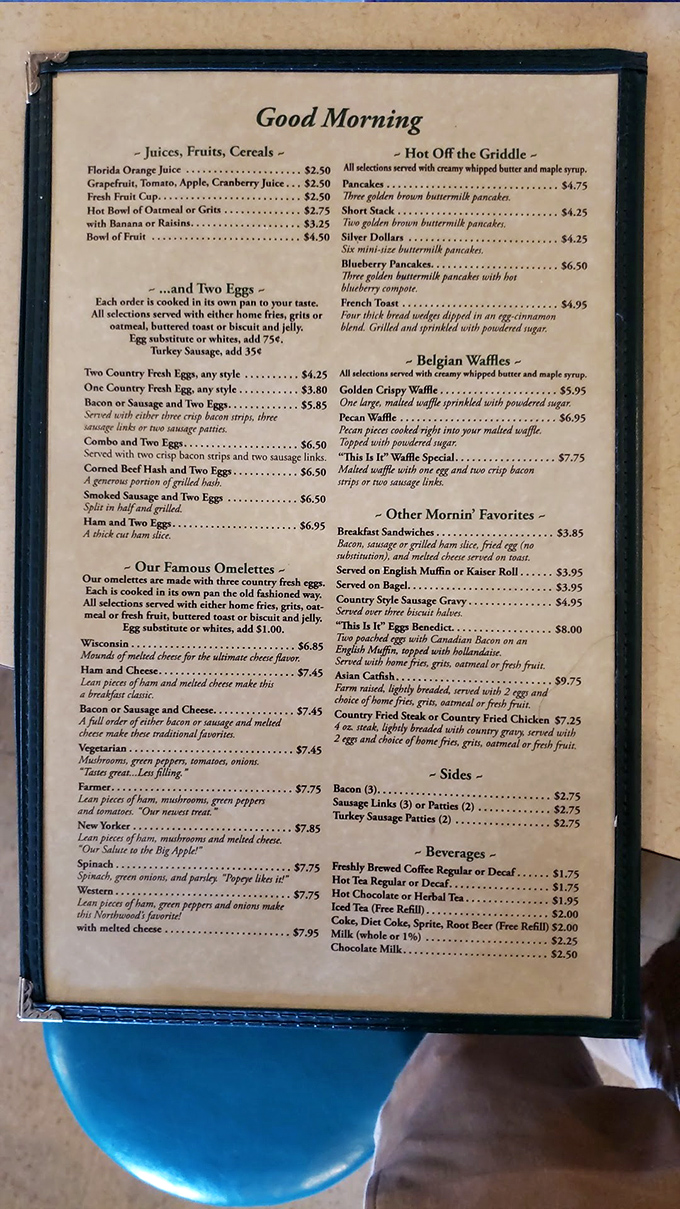 The menu speaks plainly because when your food is this good, fancy descriptions become unnecessary.