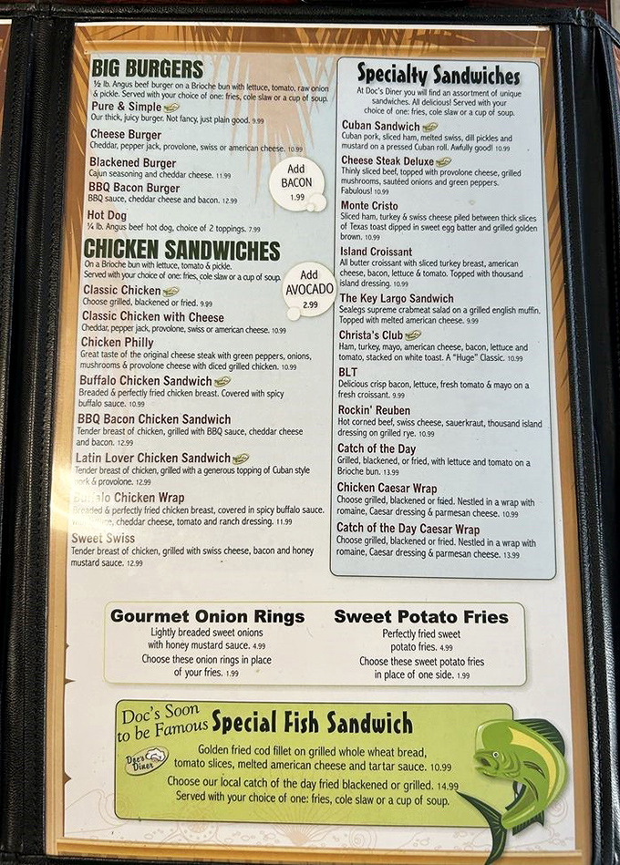 The menu reads like a love letter to comfort food classics. Decision paralysis has never been so delicious.