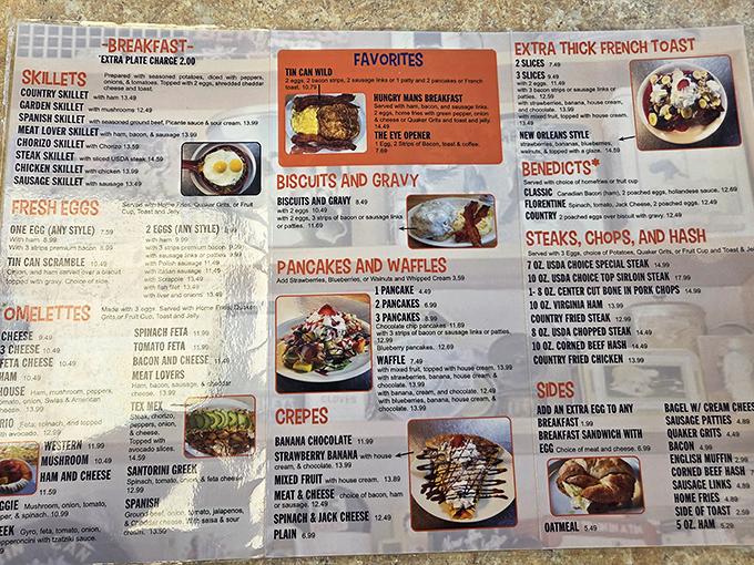 A menu that reads like a love letter to morning indulgence. The real challenge isn't finding something good—it's narrowing down your options.