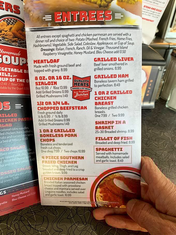 The menu reads like a greatest hits album of American comfort food. No molecular gastronomy here, just honest cooking that satisfies the soul.