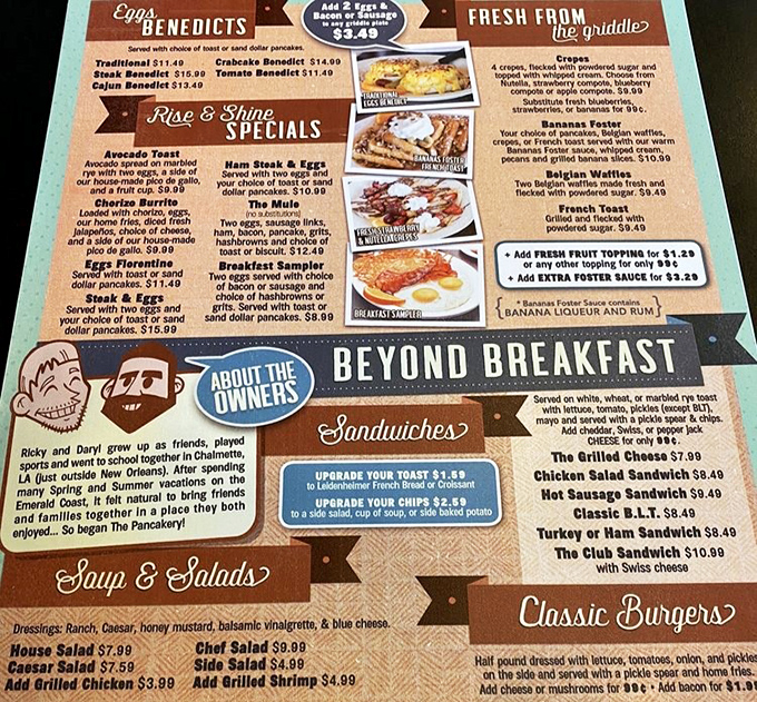 The menu tells all&mdash;from Benedict variations to breakfast burritos, this isn't your grandma's pancake joint (unless your grandma was secretly a culinary genius).