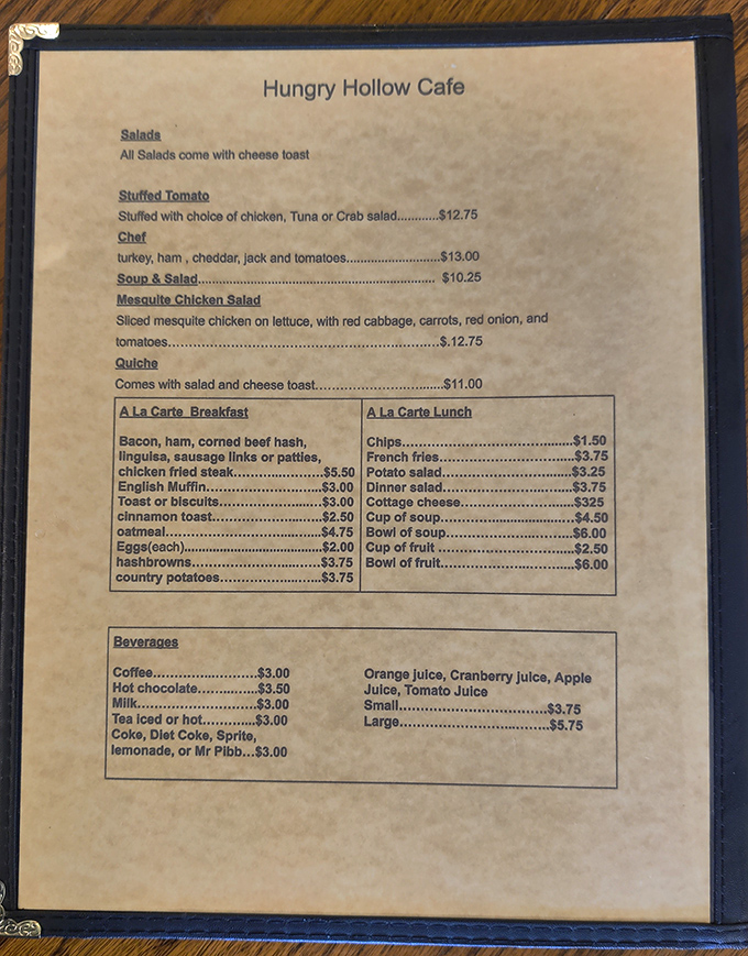 The menu that launched a thousand breakfast cravings. Simple, straightforward, and utterly devoid of words like "artisanal" or "deconstructed."