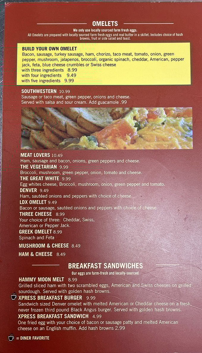 The omelet menu reads like a choose-your-own-adventure novel for your taste buds and hungry soul.