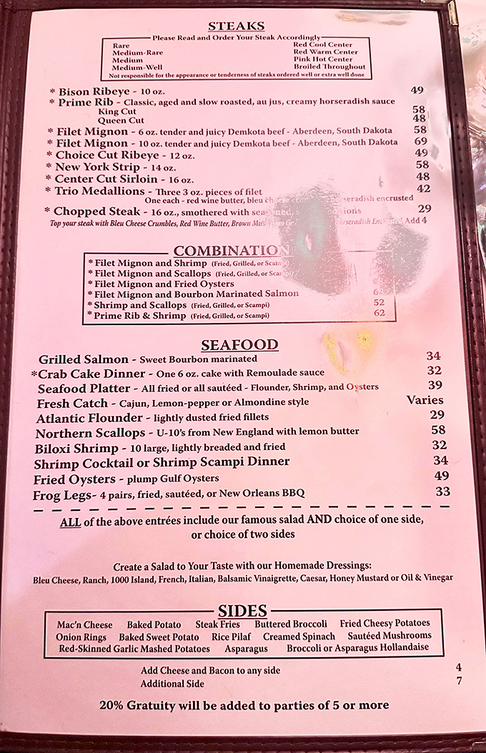 A menu that reads like poetry to meat lovers. No need for fancy descriptions when the star ingredients speak this eloquently for themselves.