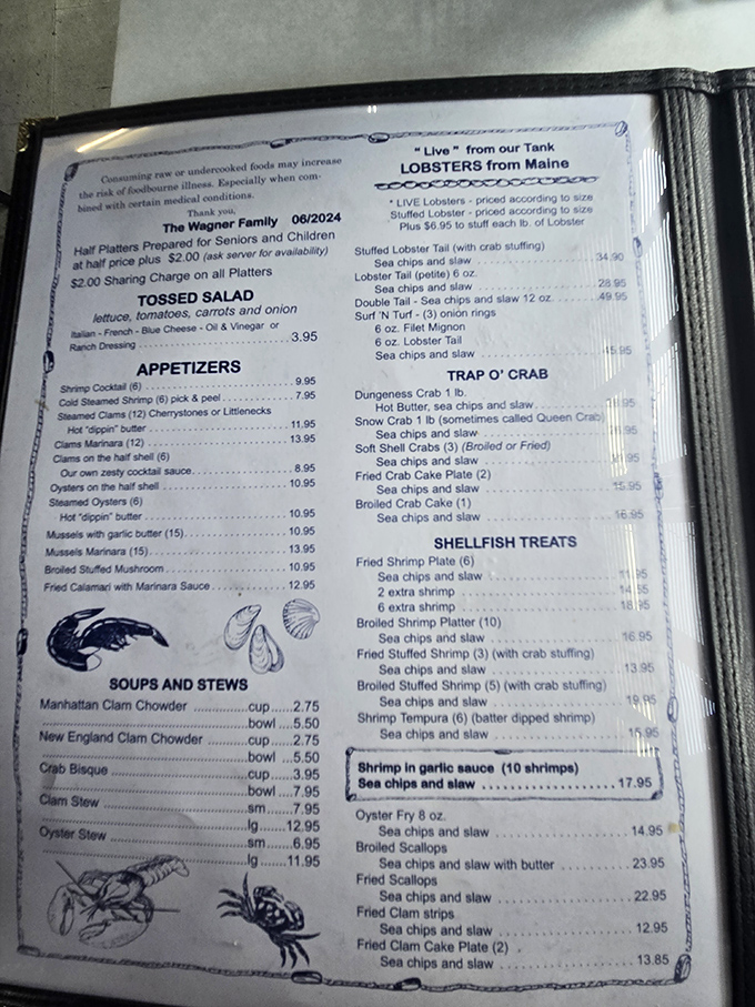 The menu reads like a love letter to the sea&mdash;from Maine lobsters to fried clams, each option more tempting than the last.