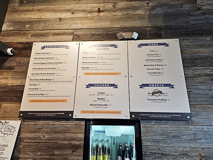 The menu board &ndash; a concise poem of possibilities. No need for a novel when you've perfected the classics. Simplicity is the ultimate sophistication.