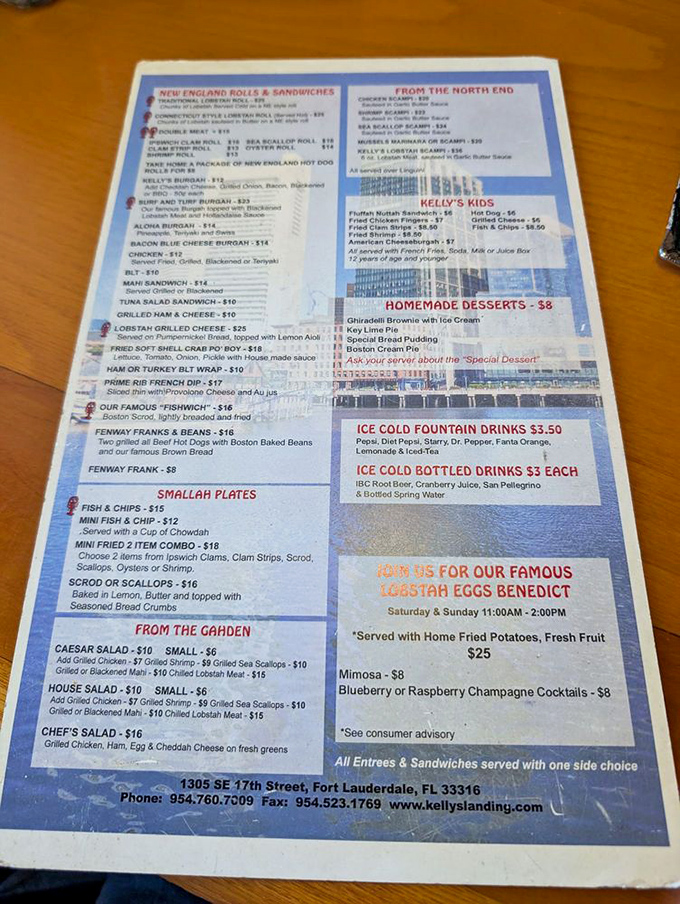 This menu isn't just a list&mdash;it's a love letter to New England classics. The Fenway Franks & Beans is a curveball worth swinging at.