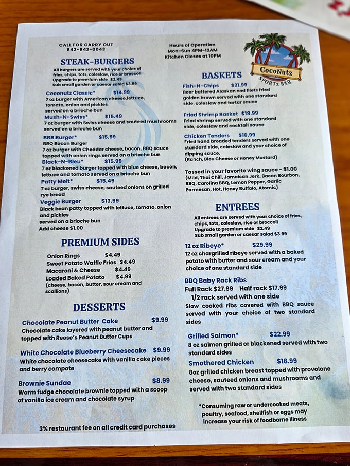 This menu isn't just a list of food &ndash; it's a treasure map where X marks the spot for your next food coma.