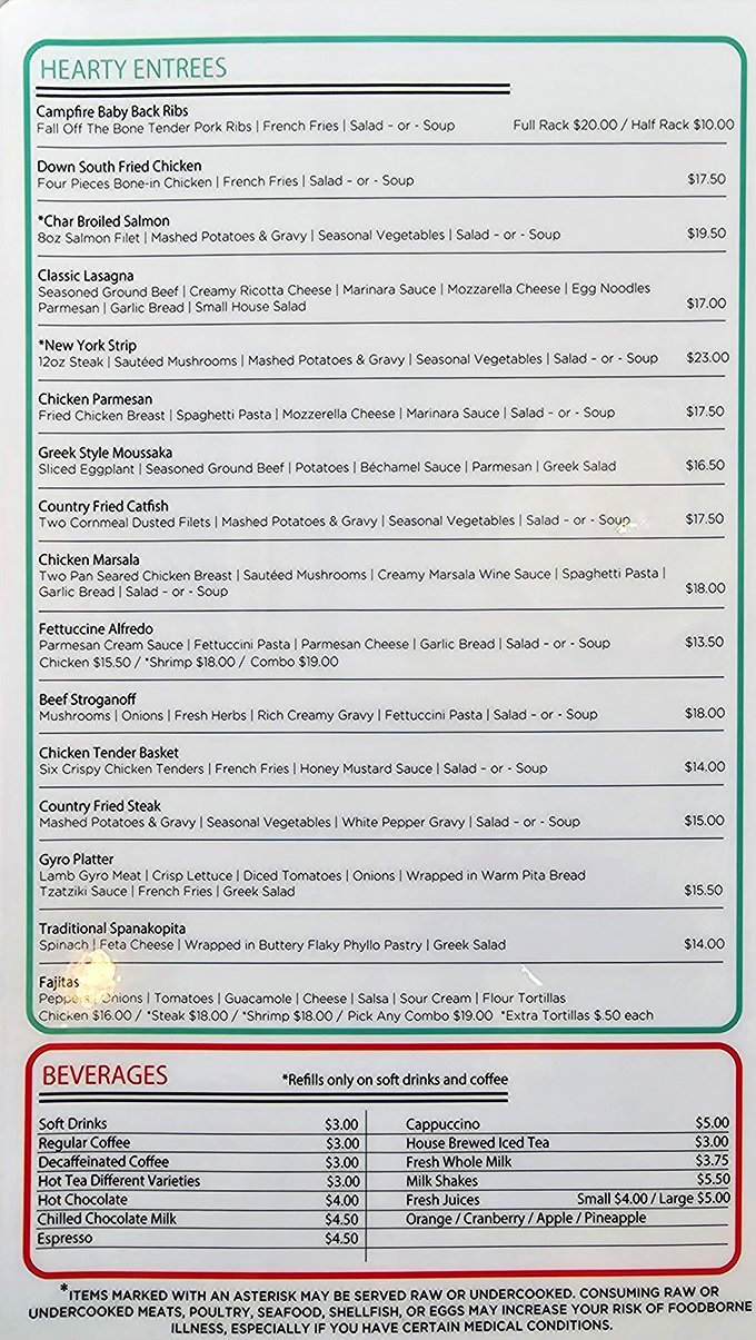 A menu that reads like a love letter to comfort food, spanning continents and calorie counts with equal enthusiasm.