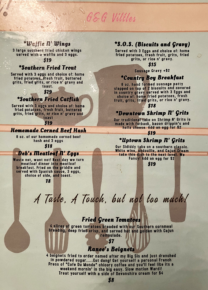 A menu that reads like a love letter to Italian-American classics. No molecular gastronomy or deconstructed nonsense&mdash;just honest food that satisfies the soul.