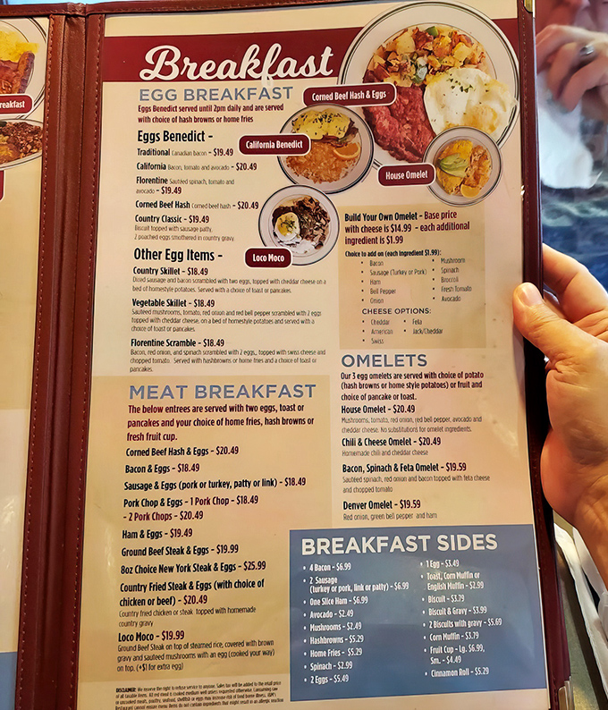 The breakfast menu reads like a love letter to morning indulgence &ndash; eggs, pancakes, and benedicts that make hitting the snooze button seem criminal.