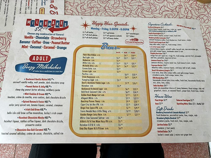 The menu board tells the whole delicious story: "All U Can Eat" isn't just a promise, it's practically a dare at Huck Finn's Catfish.