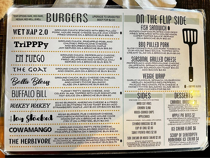 This menu reads like a burger lover's fantasy novel&mdash;each creation with its own personality and backstory worth exploring.
