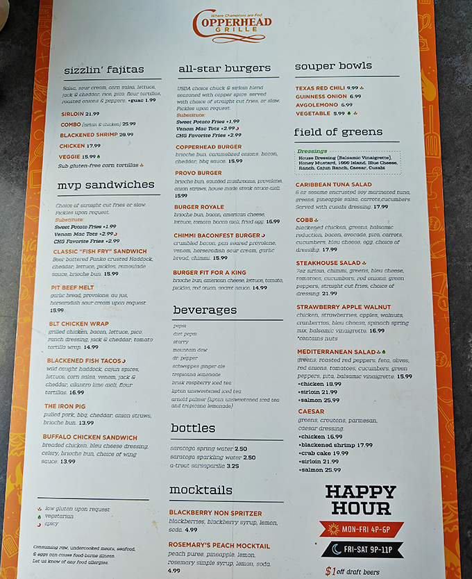 A menu that reads like a love letter to comfort food. Decision paralysis has never been so delicious.