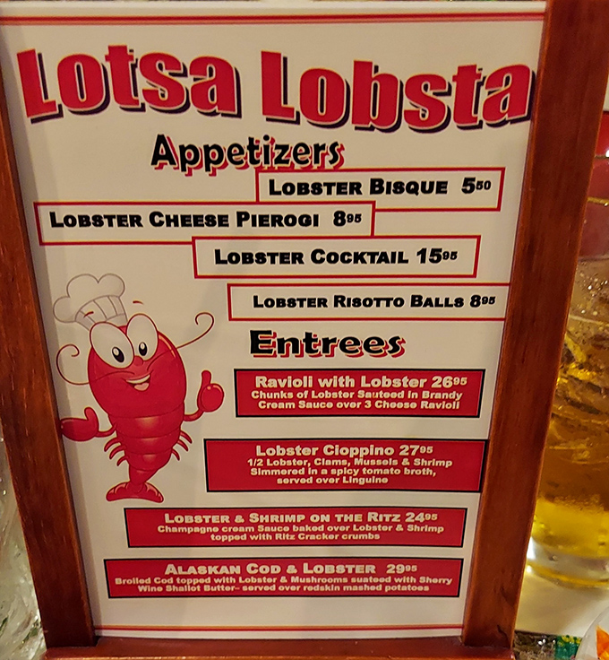 The "Lotsa Lobsta" menu section isn't just cute wordplay—it's a serious commitment to bringing Maine's finest treasures to Pennsylvania's seafood enthusiasts.