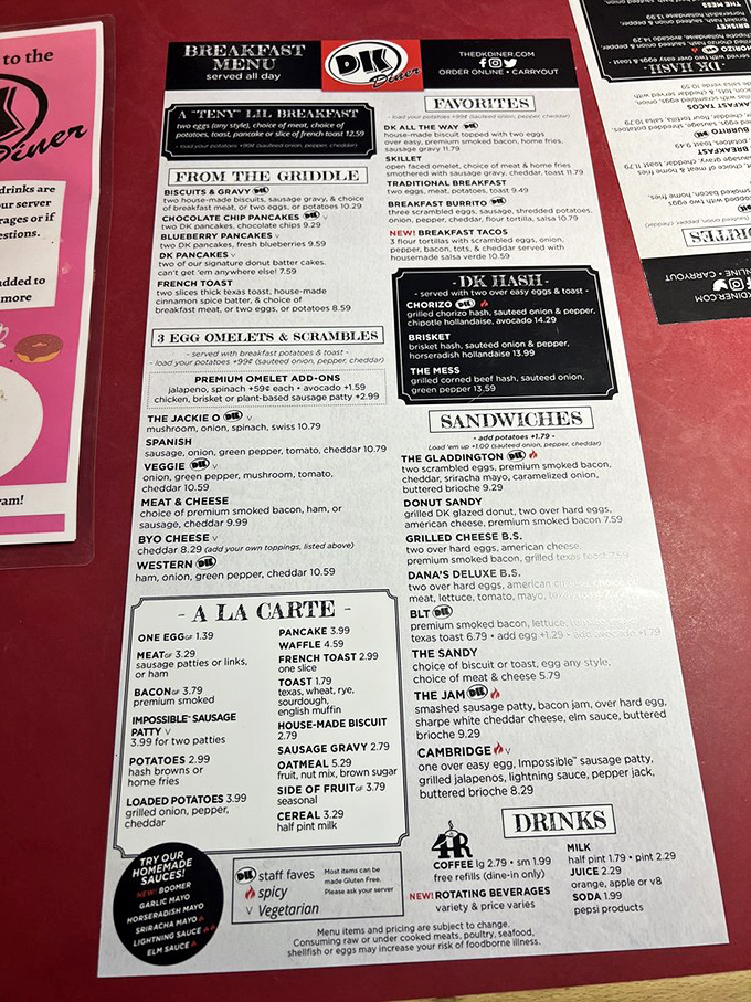 A menu that doesn't need fancy fonts or flowery descriptions&mdash;just honest food that makes decision-making the hardest part of your visit.