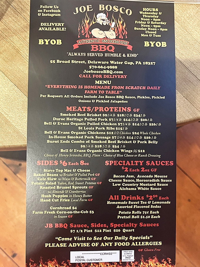 This isn't just a menu; it's a declaration of devotion to craft. "Everything is homemade from scratch daily" isn't marketing&mdash;it's a mission statement.