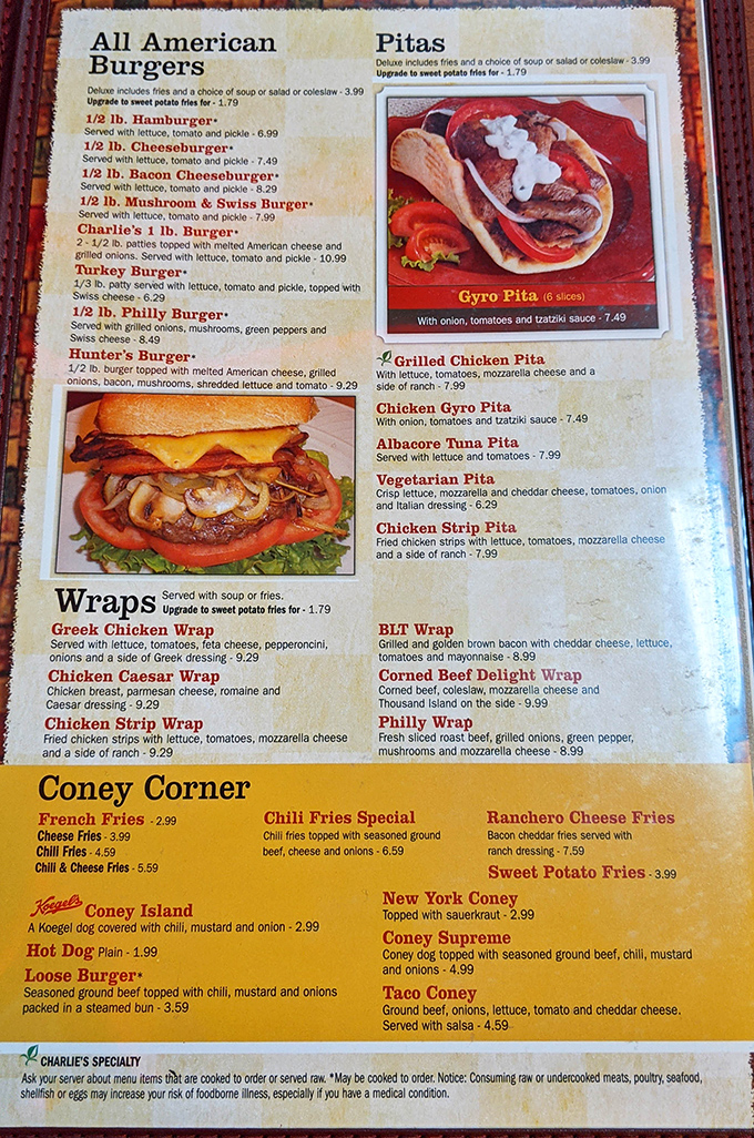 The menu board reads like a love letter to carbs&mdash;gyros and donuts living in perfect harmony under one roof.