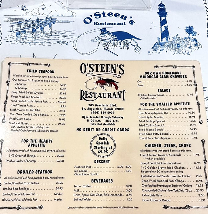 The menu at O'Steen's is like a greatest hits album of coastal Florida cuisine&mdash;every track is a chart-topper.