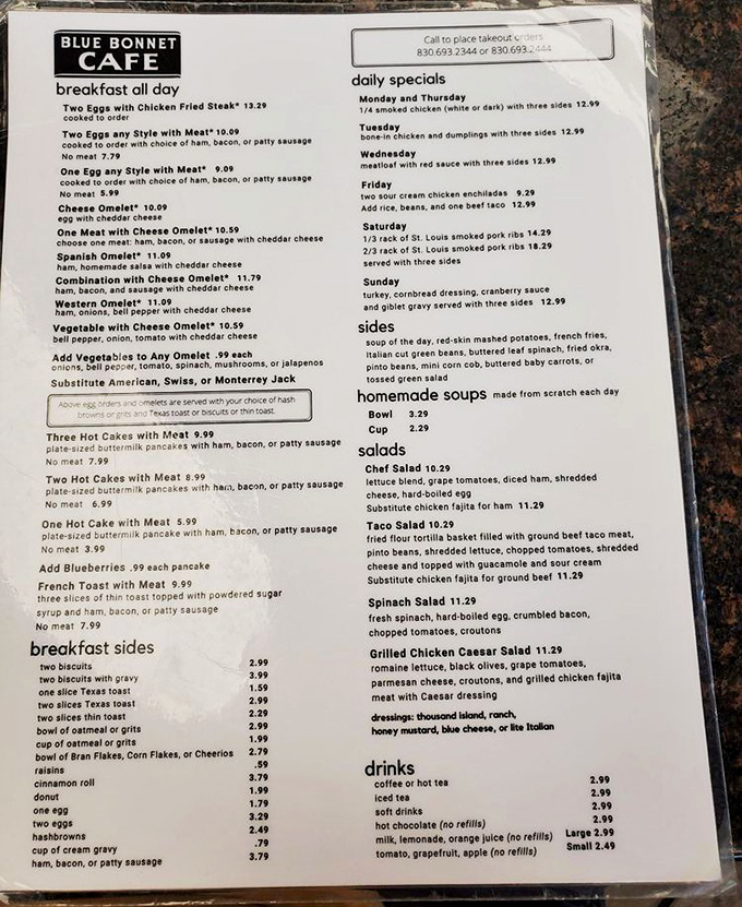 The menu reads like a love letter to Texas comfort food. Breakfast all day? That's not a luxury&mdash;that's a necessity!