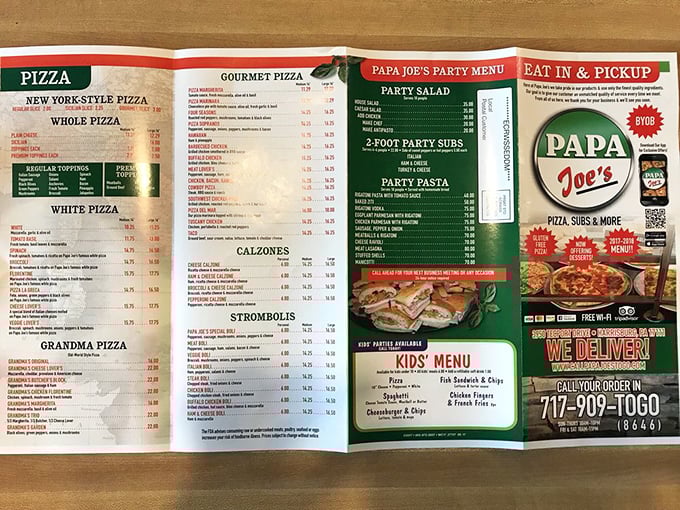 The menu that launched a thousand cravings. Like a treasure map where X marks every delicious spot.