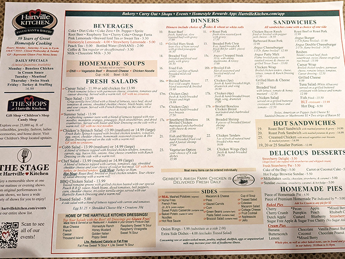This menu isn't just a list&mdash;it's a roadmap to happiness with more comfort food options than there are excuses for breaking your diet.