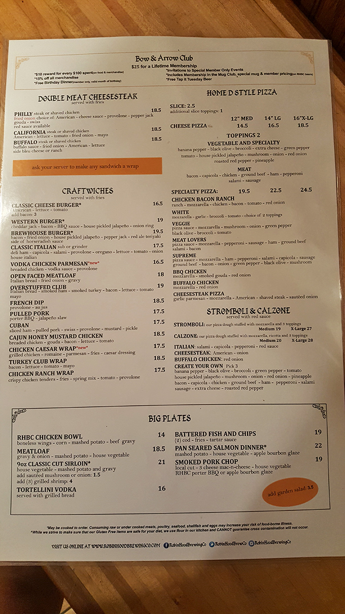 The menu reads like a treasure map, with the Double Meat Cheesesteak section marking the spot where X truly marks deliciousness.