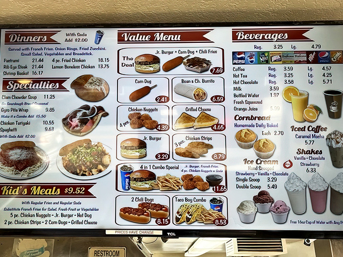 The menu board&mdash;a masterpiece of possibility. Like reading the table of contents to a delicious novel where every chapter ends with satisfaction.