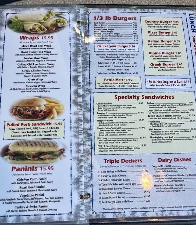 This menu isn't just extensive&mdash;it's practically a novel with a delicious plot twist on every page. Choose your own culinary adventure!