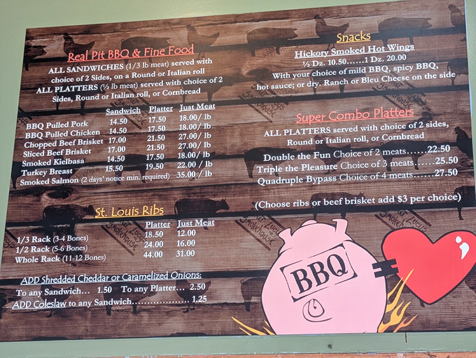 This menu isn't just a list&mdash;it's a roadmap to happiness. Choose your own adventure through a wonderland of smoked delights.